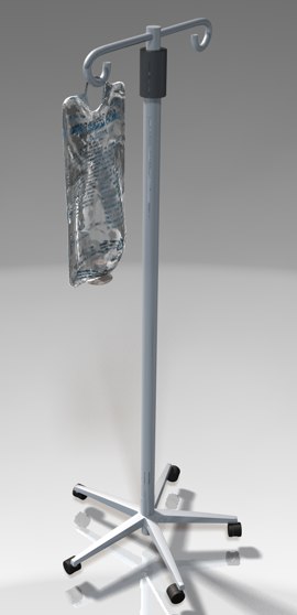 intravenous iv bag 3d model