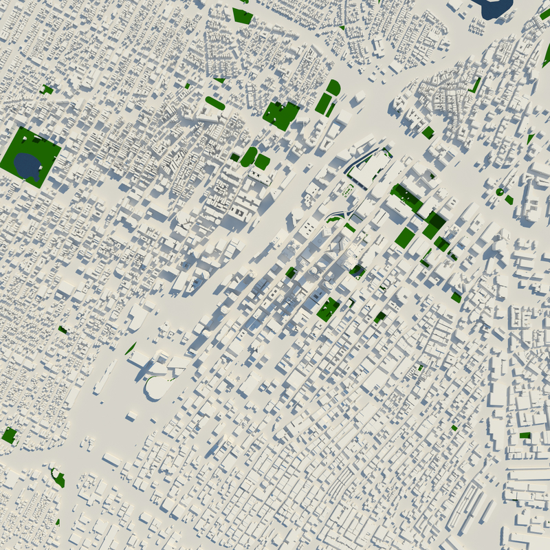 3d los angeles cityscape model