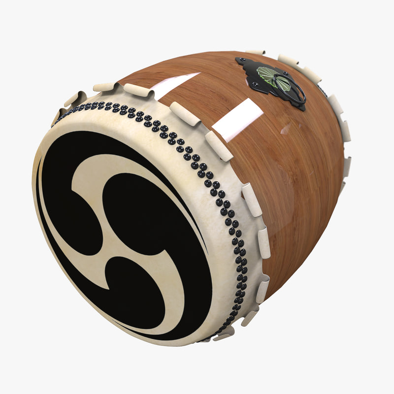 taiko japan drum 3d model