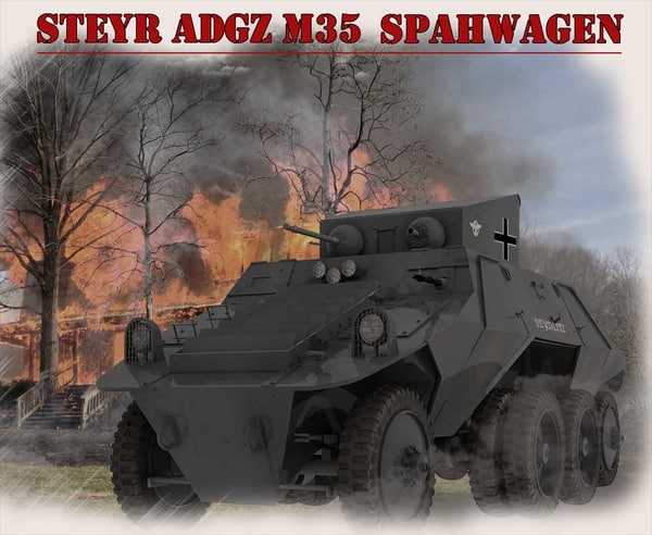 3d model adgz m35 steyr