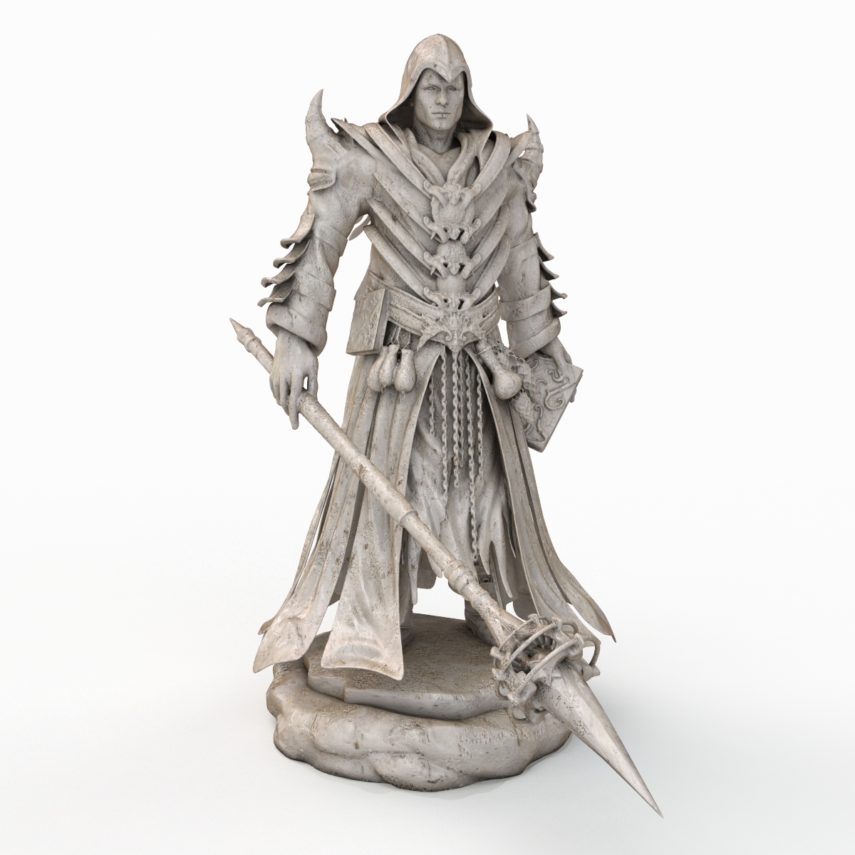 3ds max wizard 2 statue