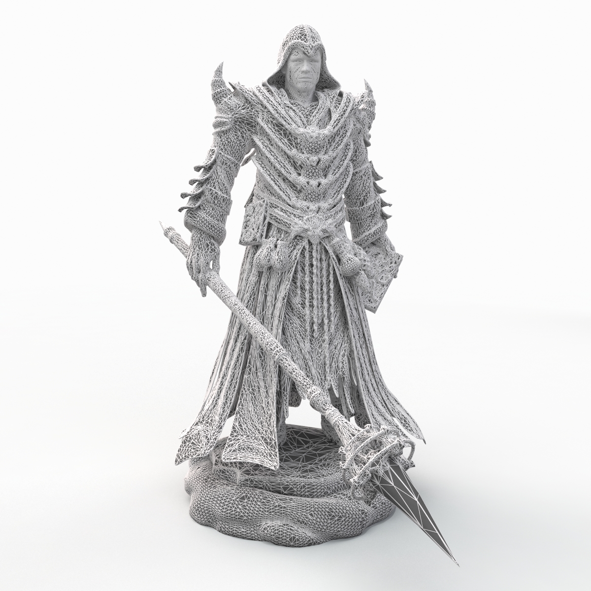 3ds max wizard 2 statue