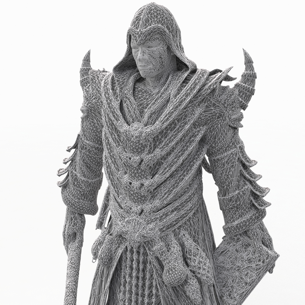 3ds max wizard 2 statue