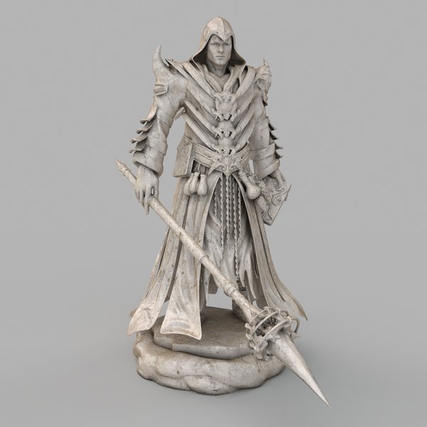 3ds max wizard 2 statue