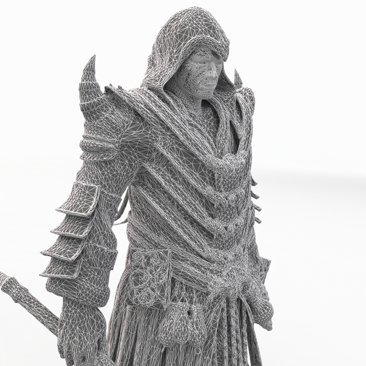 3ds max wizard 2 statue