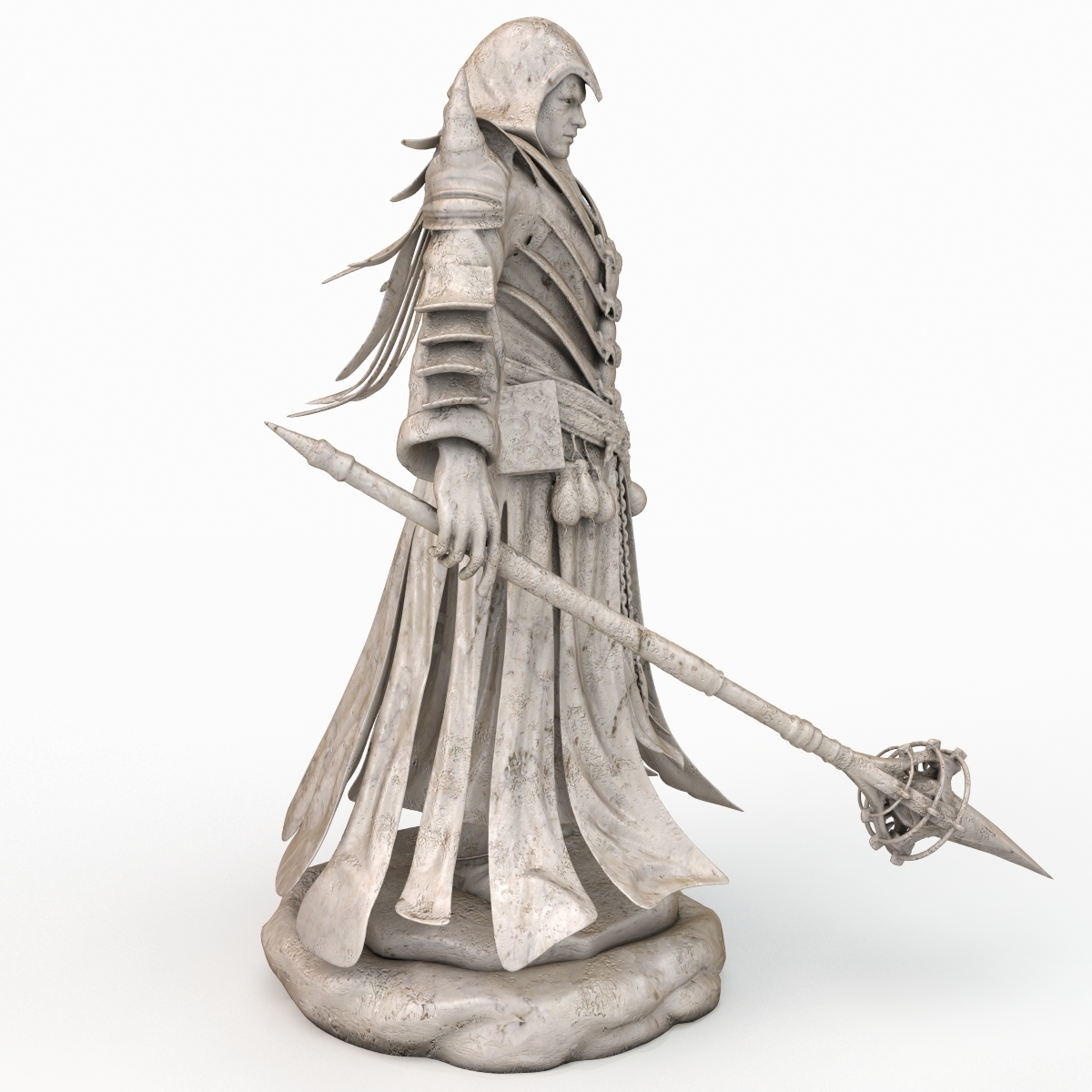 3ds max wizard 2 statue