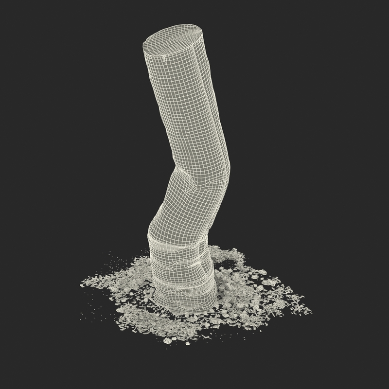 3d model of snuffed cigarette