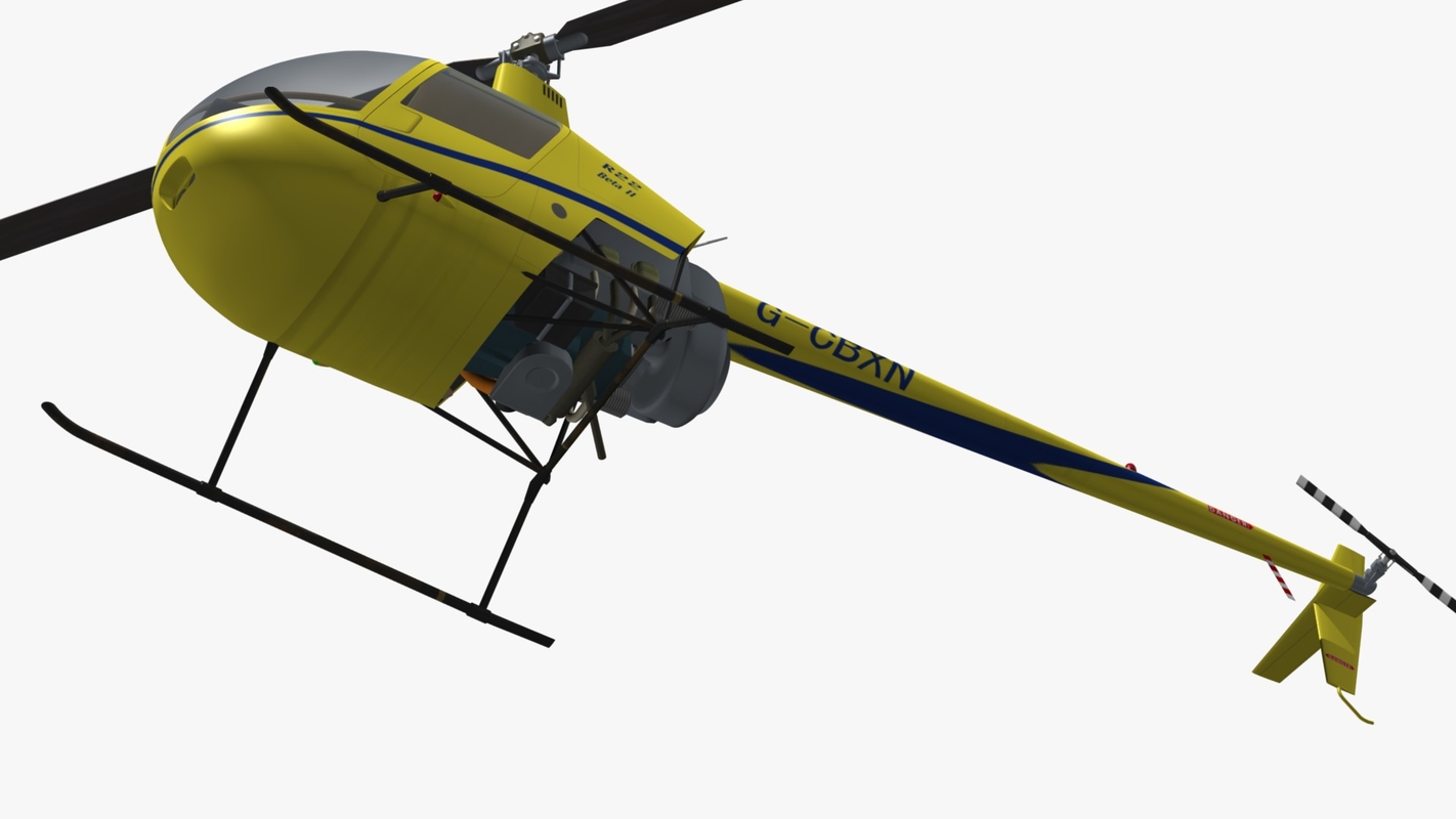 robinson r22 3d obj