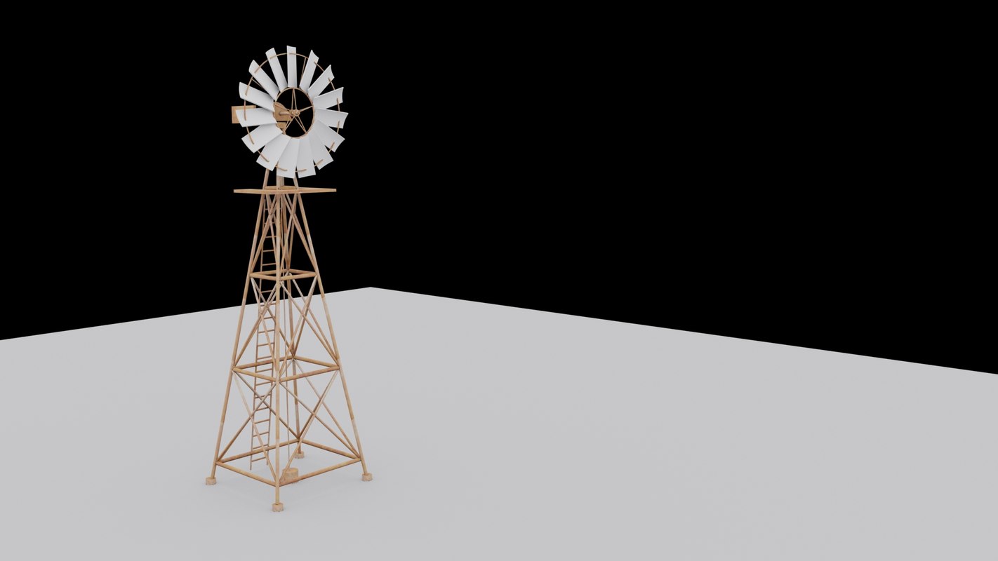 3ds max wind water pump