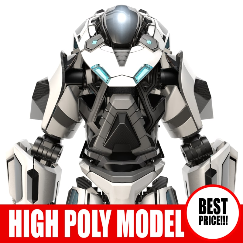 robot bot 3d model
