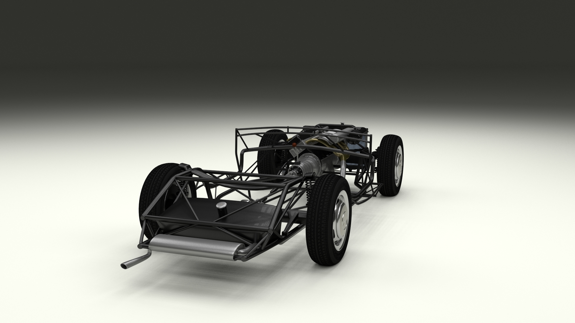 mercedes 300sl chassis obj