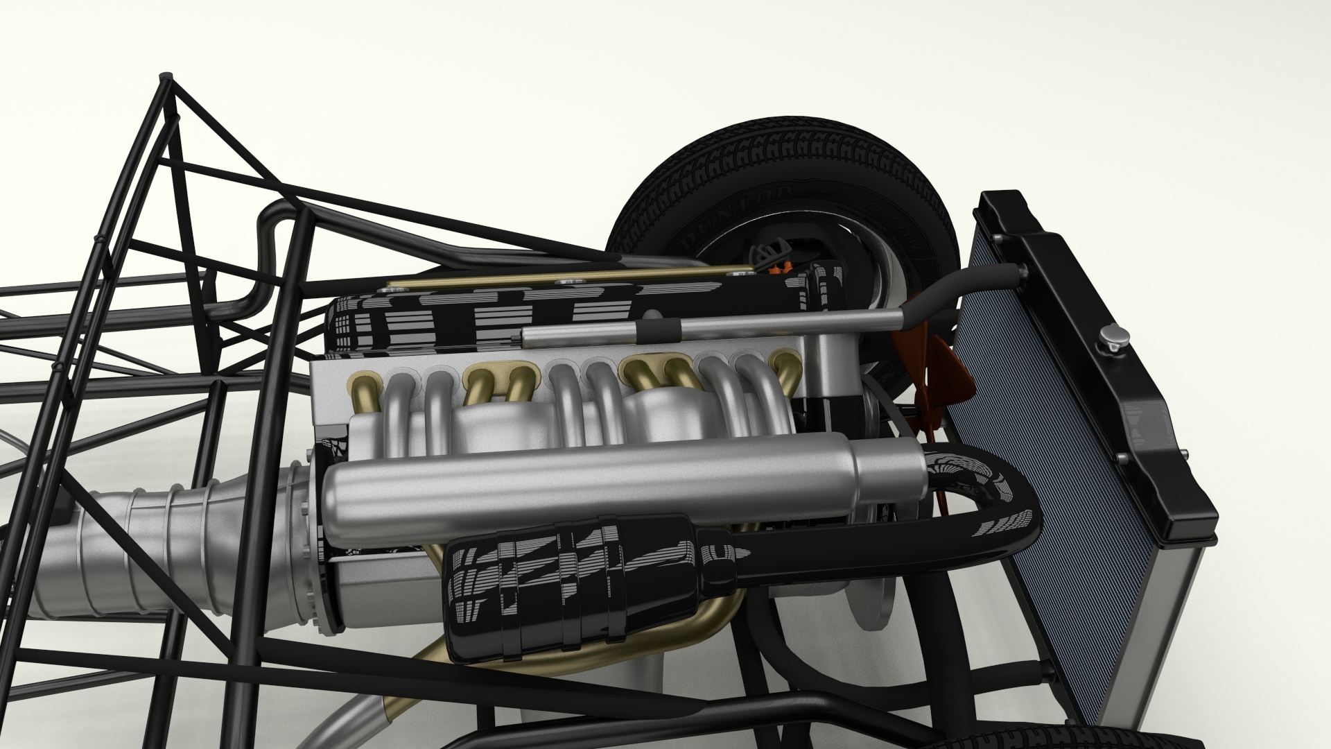 mercedes 300sl chassis obj