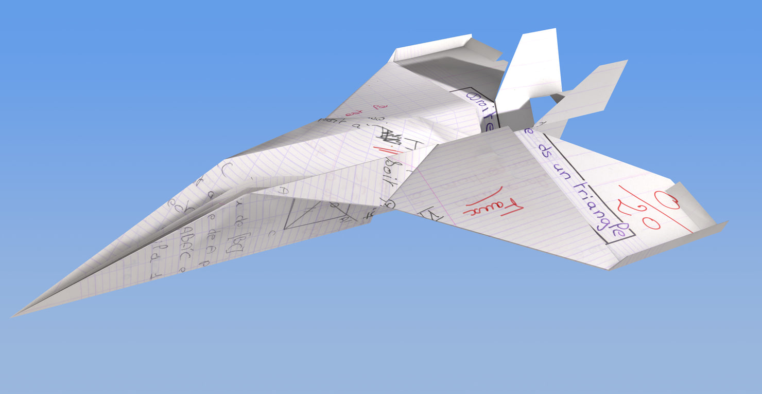Paper Plane 3d Model