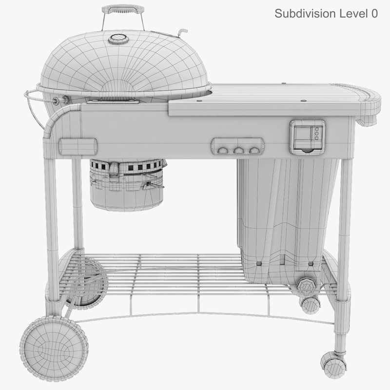 3d weber grill charcoal gbs model