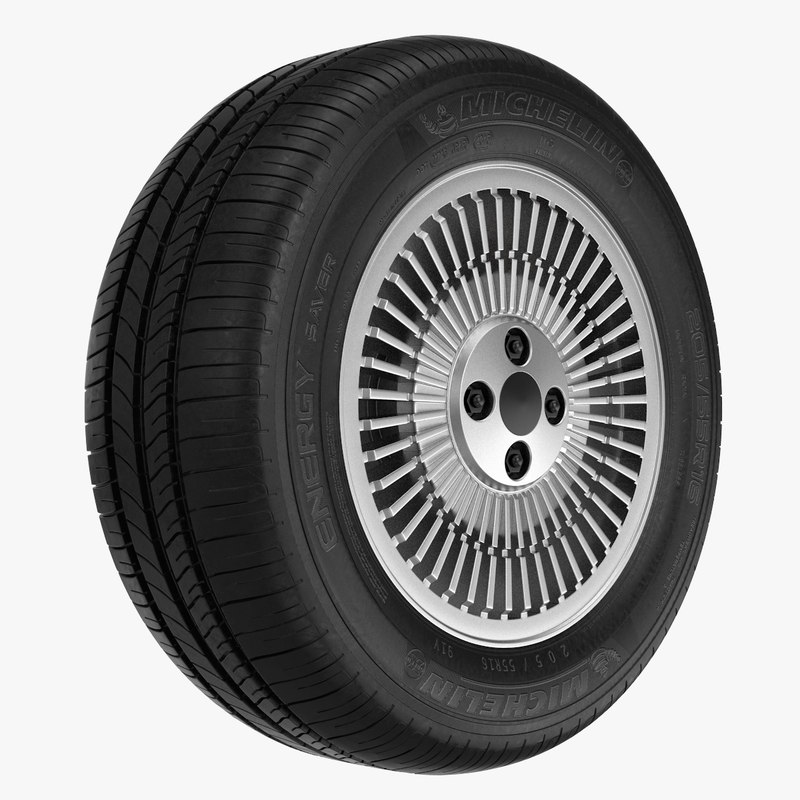 3d michelin tire delorean rim
