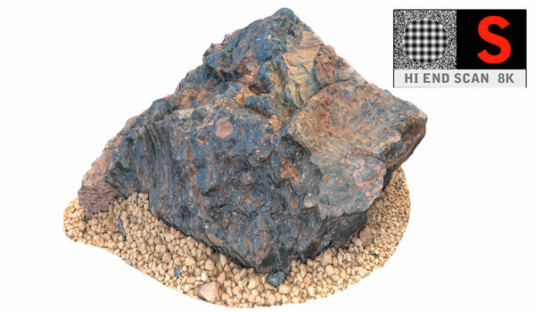 tenerife blue stone 8k obj