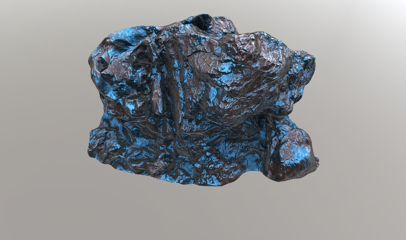 alien rock 4k ready 3d model