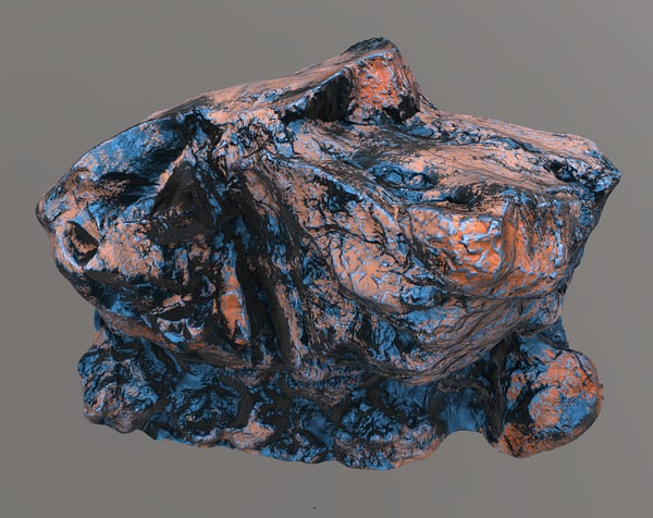 alien rock 4k ready 3d model