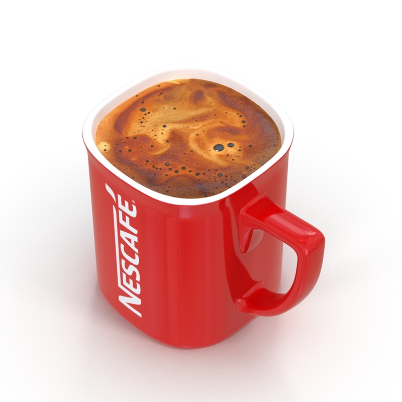 nescafe cup 3d max