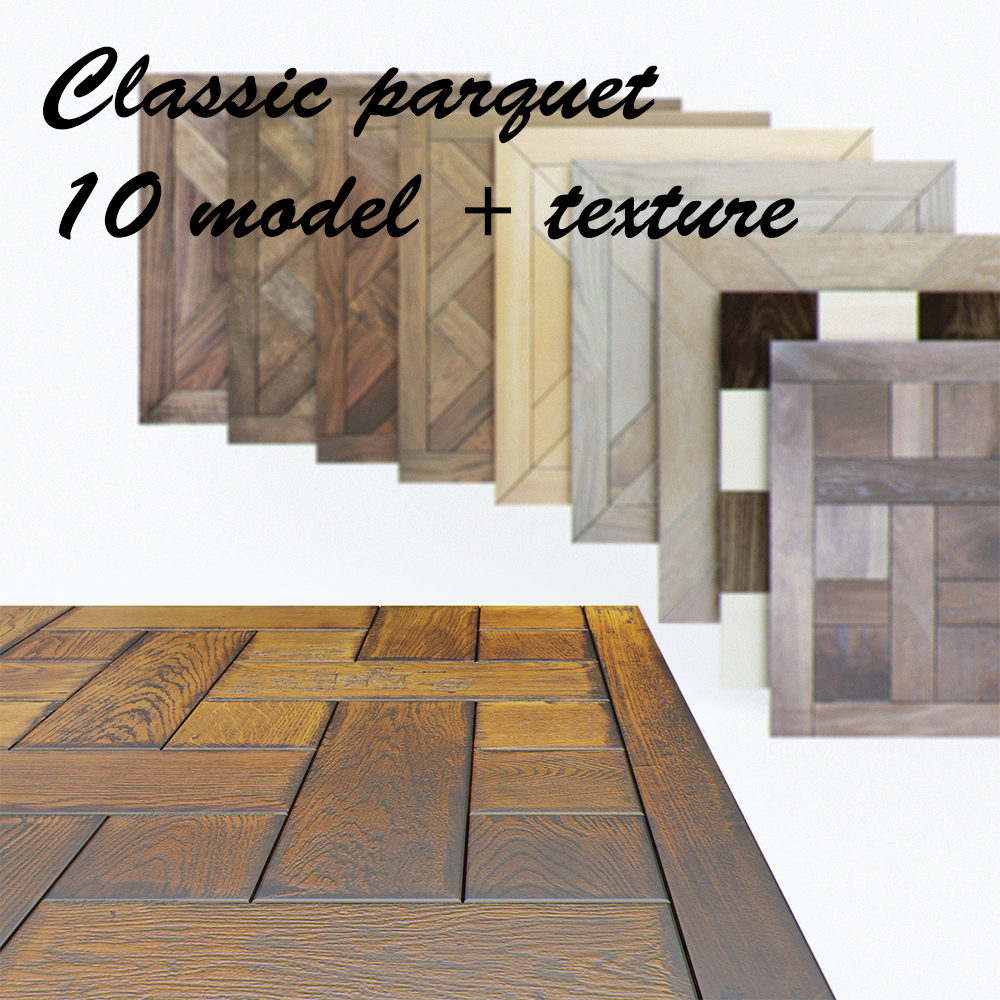 classic parquet 3d model