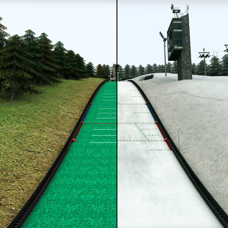 3d model ski jumping hill