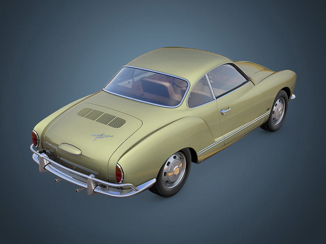 3d volkswagen karmann ghia model
