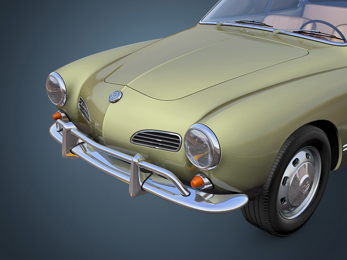 3d volkswagen karmann ghia model