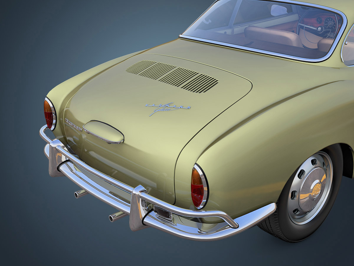 3d volkswagen karmann ghia model