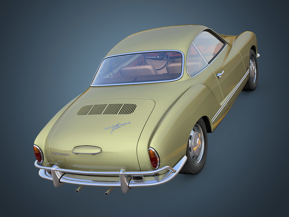 3d volkswagen karmann ghia model