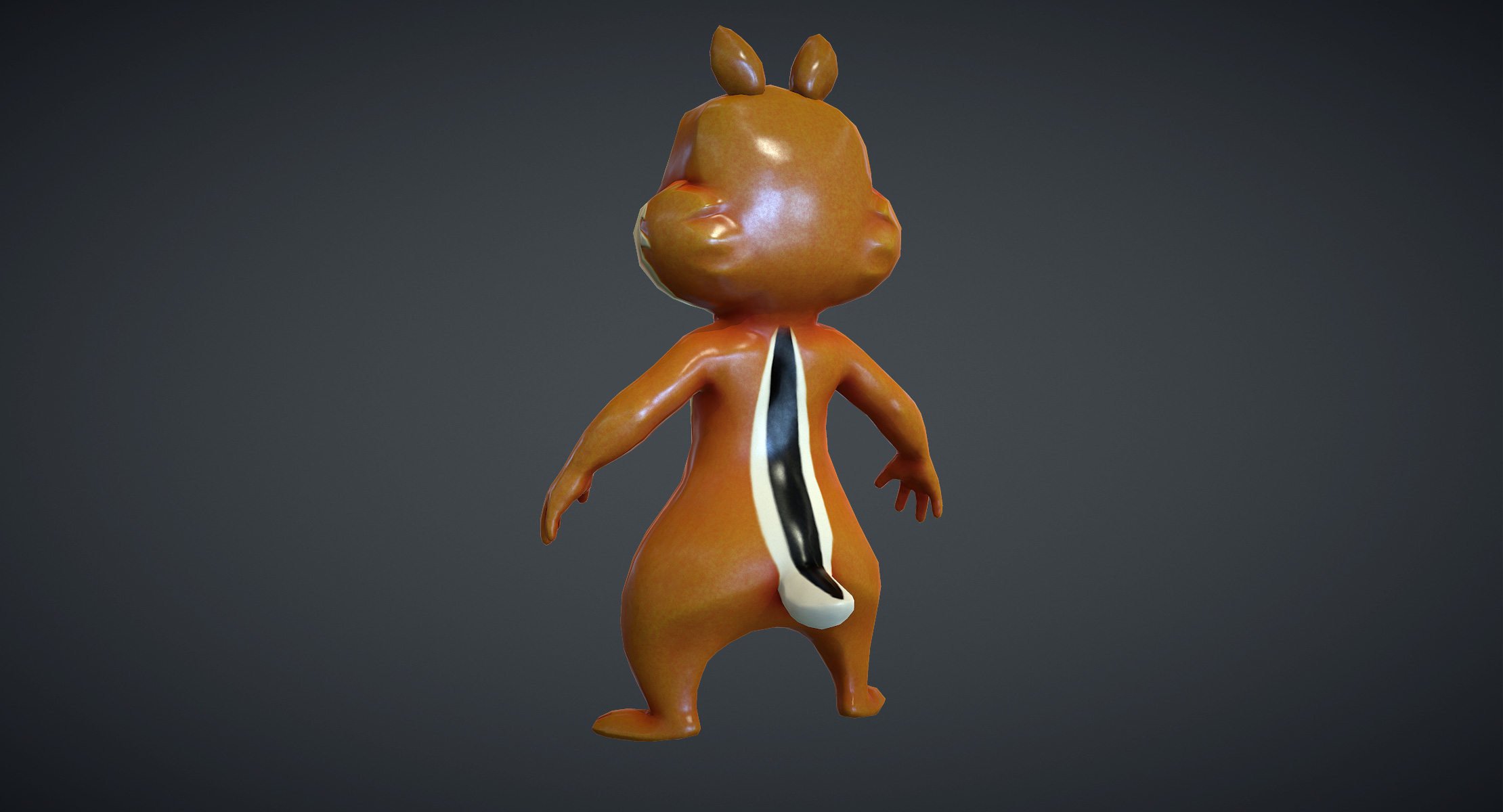 3d cartoon chipmunk model