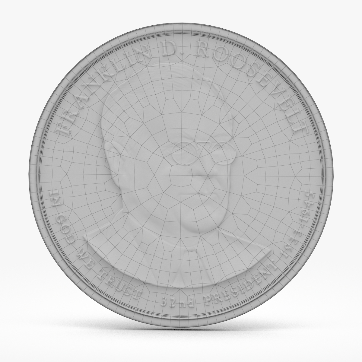3d dollar coin
