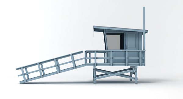 lifeguard station 3d model
