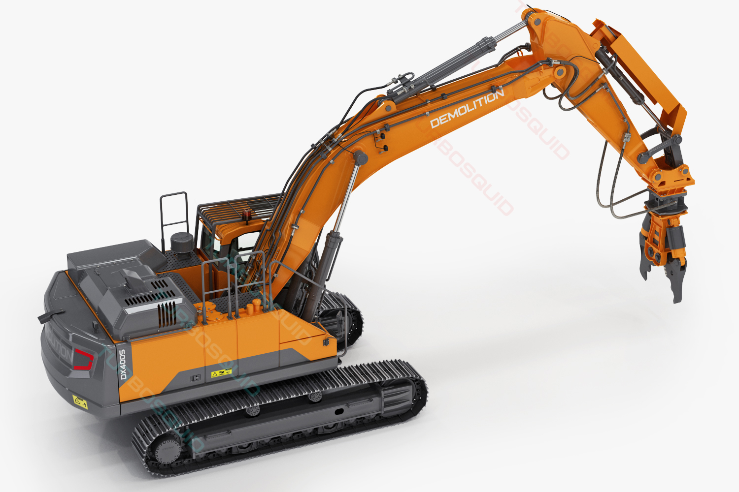 excavator demolition equipment c4d