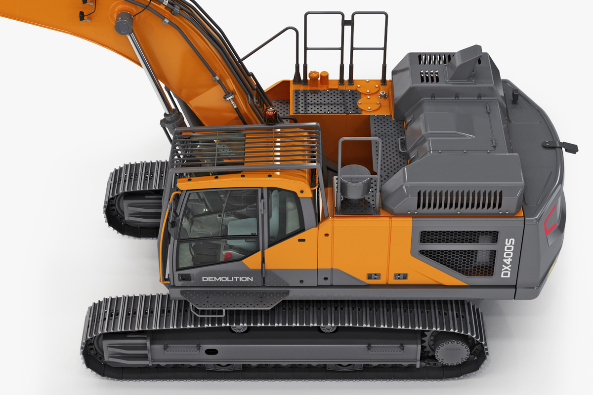 excavator demolition equipment c4d