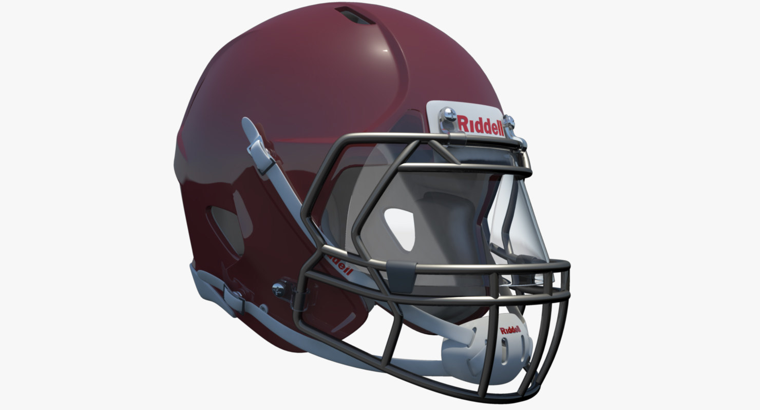 american football helmet riddell obj