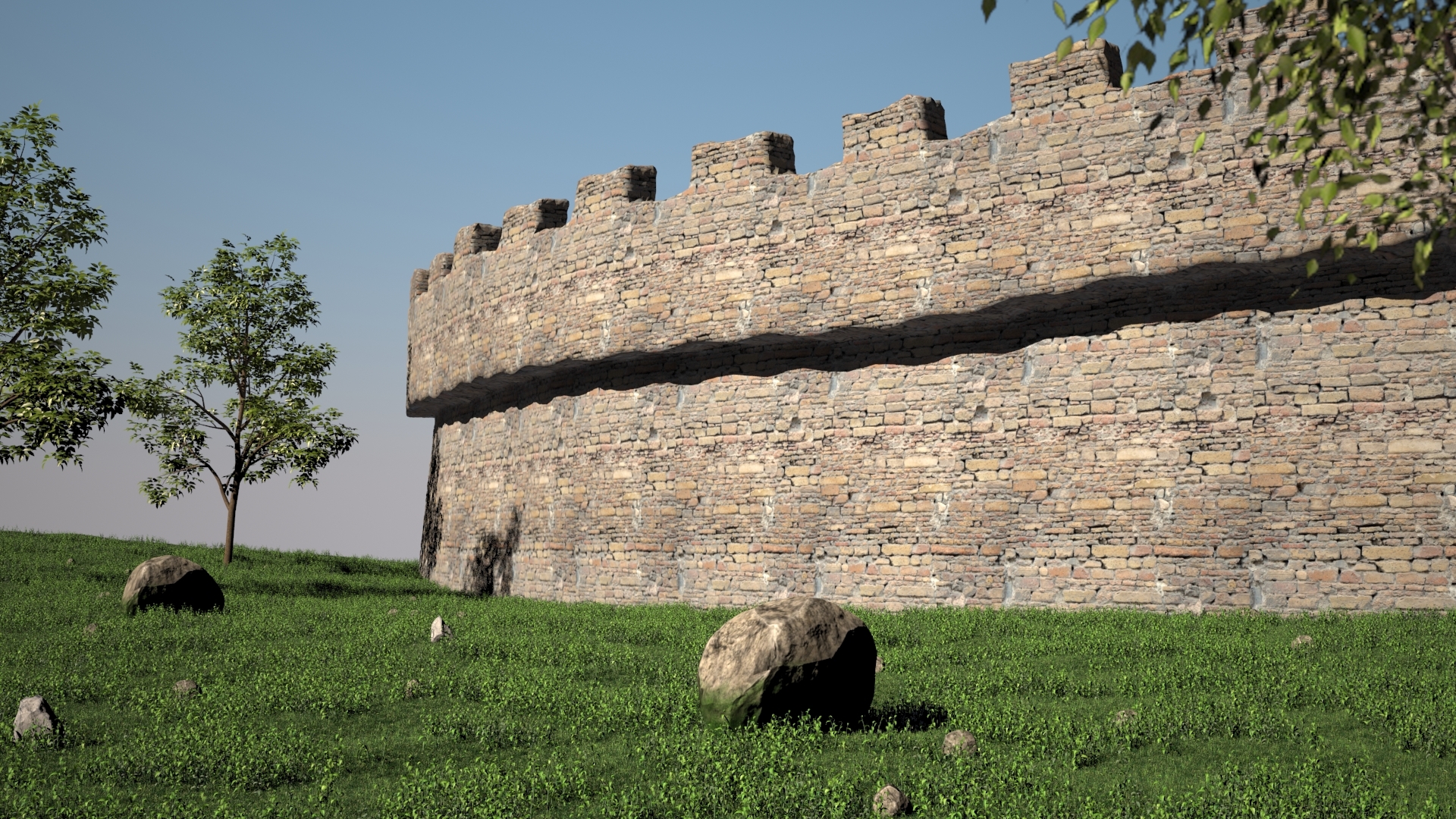 free max mode castle wall