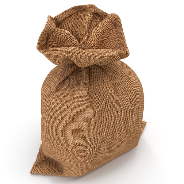 sack realistic 3d obj