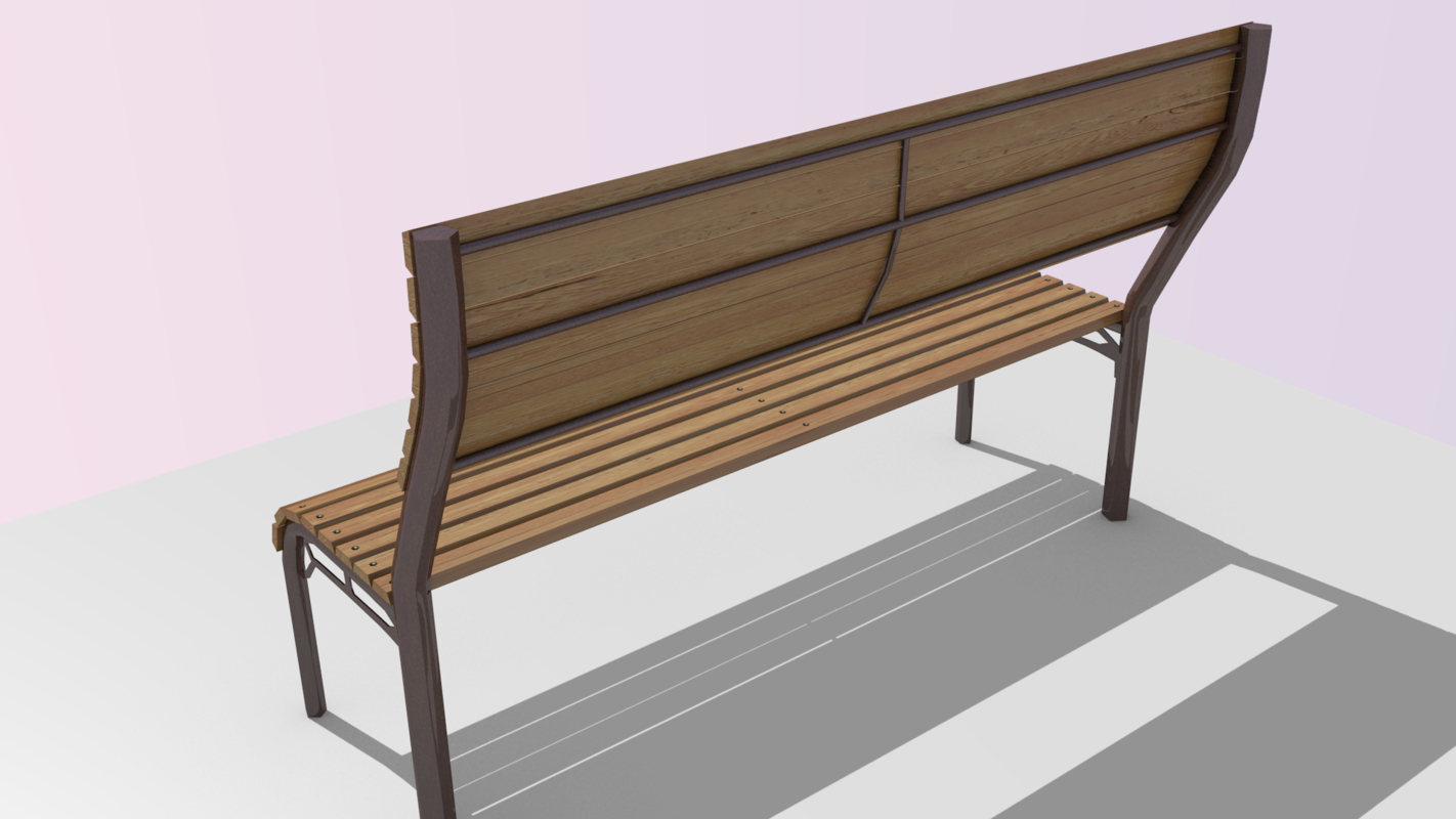 free obj model bench