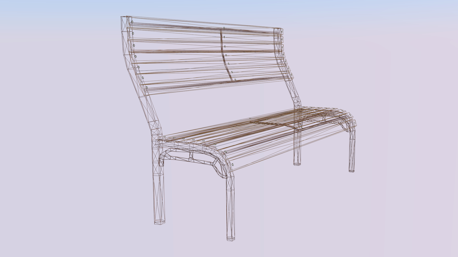 free obj model bench