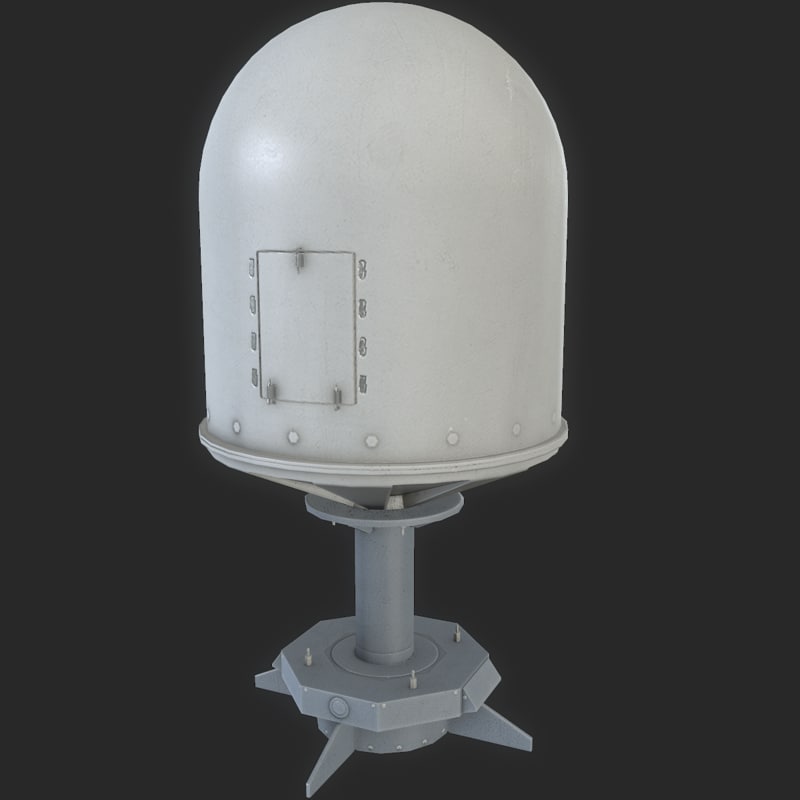 radome asset polys 3d model