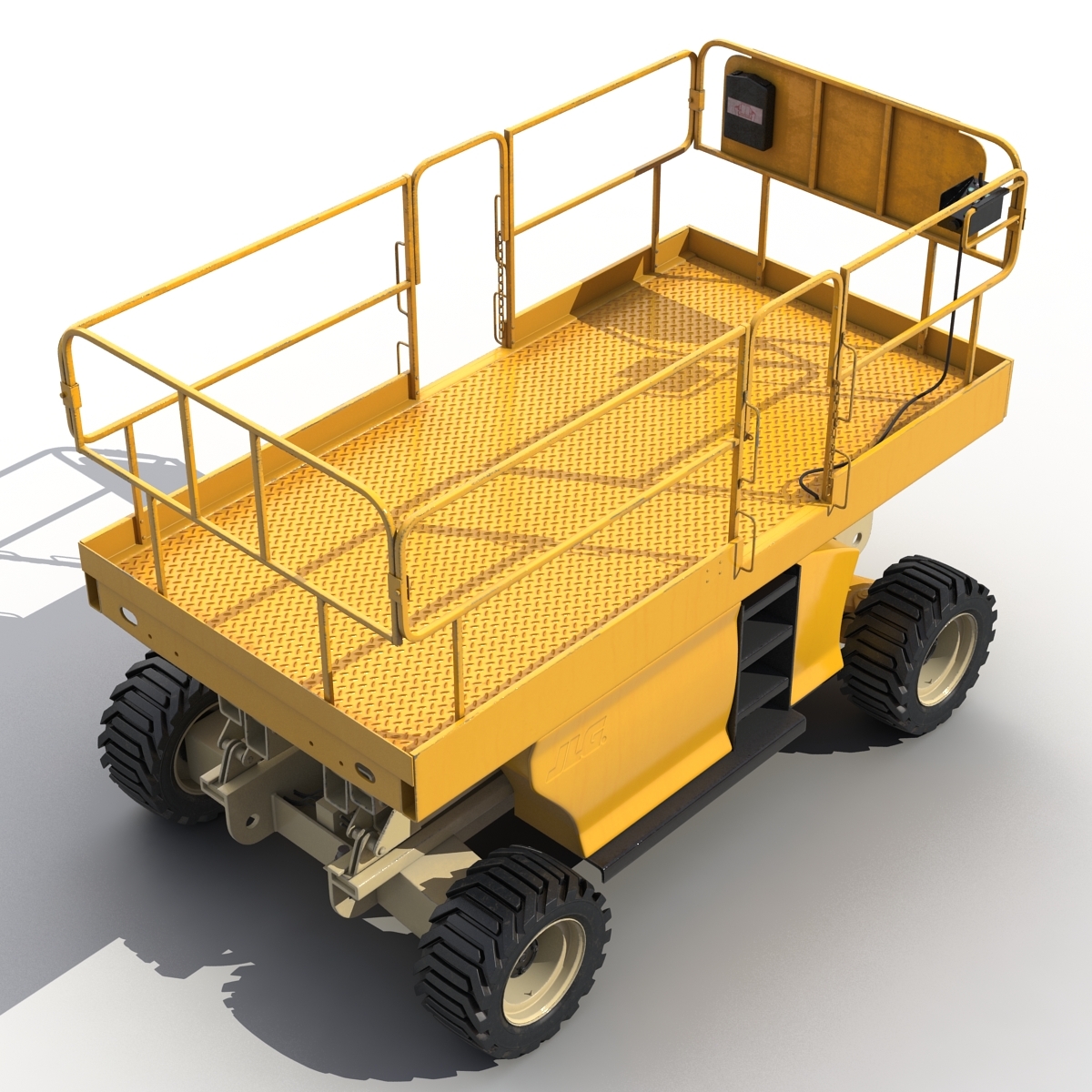 3d model engine powered scissor lift