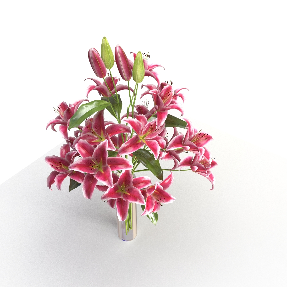 3d model lily flower