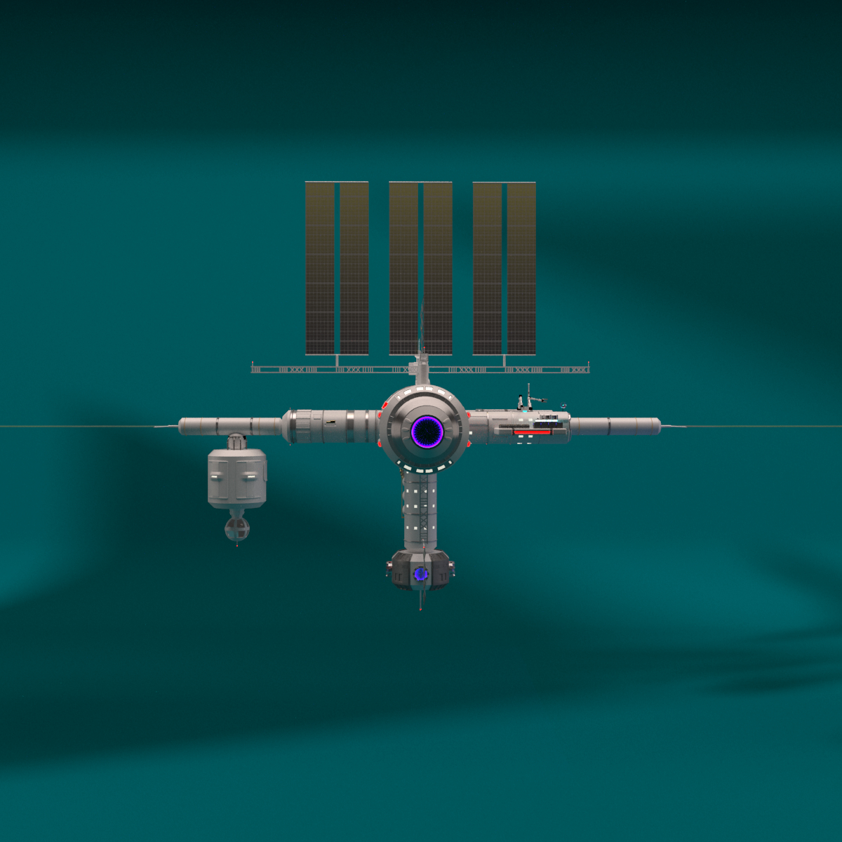 tranquility space station 3d model