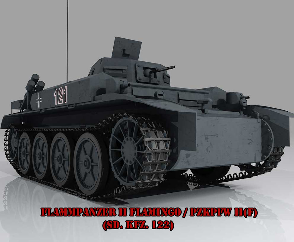 3D модель Panzer II Flamingo Flammpanzer - TurboSquid 965556