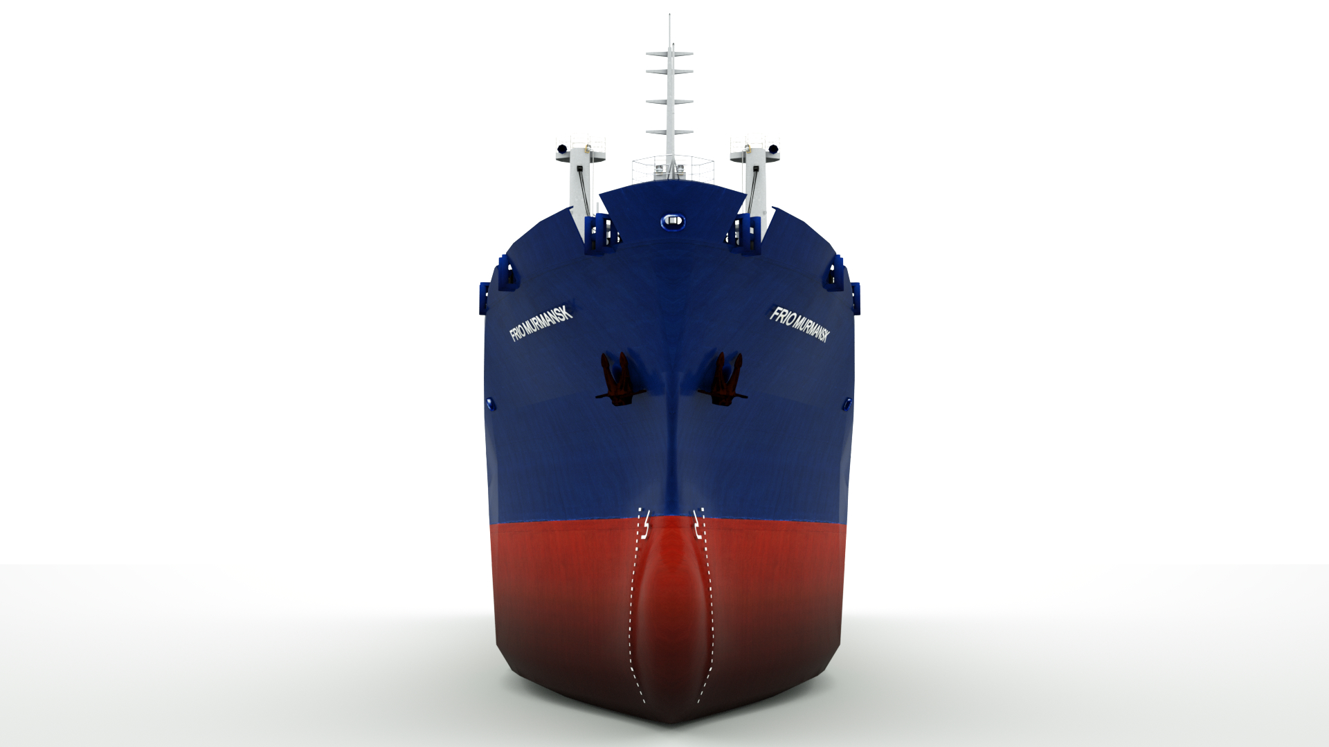 reefer vessel frio murmansk 3d model