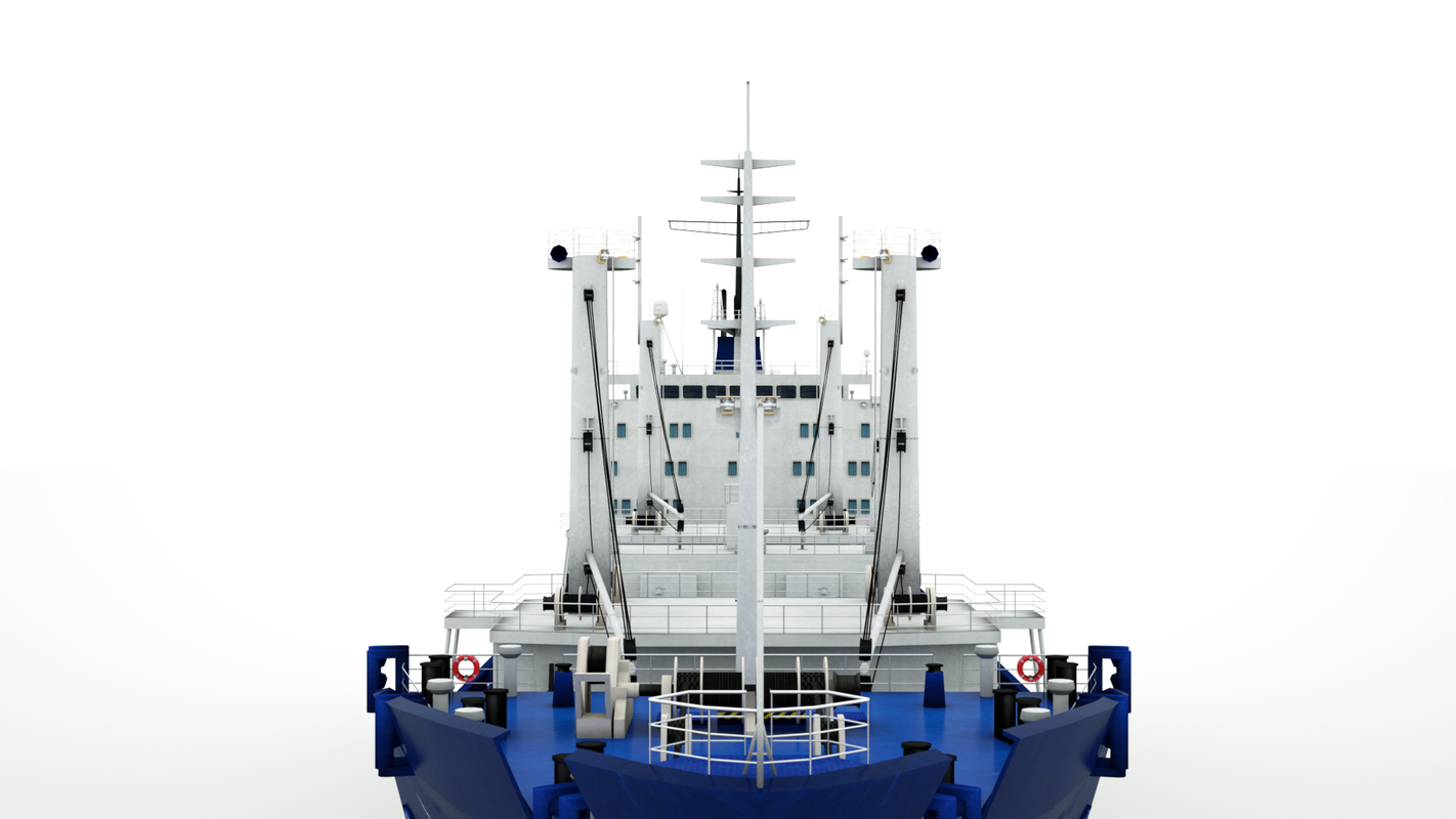 reefer vessel frio murmansk 3d model