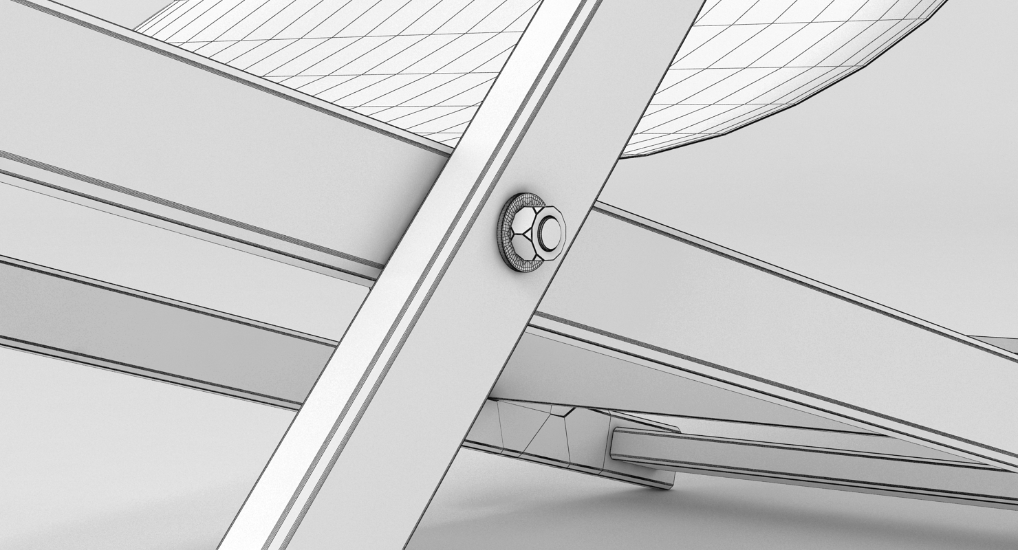 3d model beachchair realistic