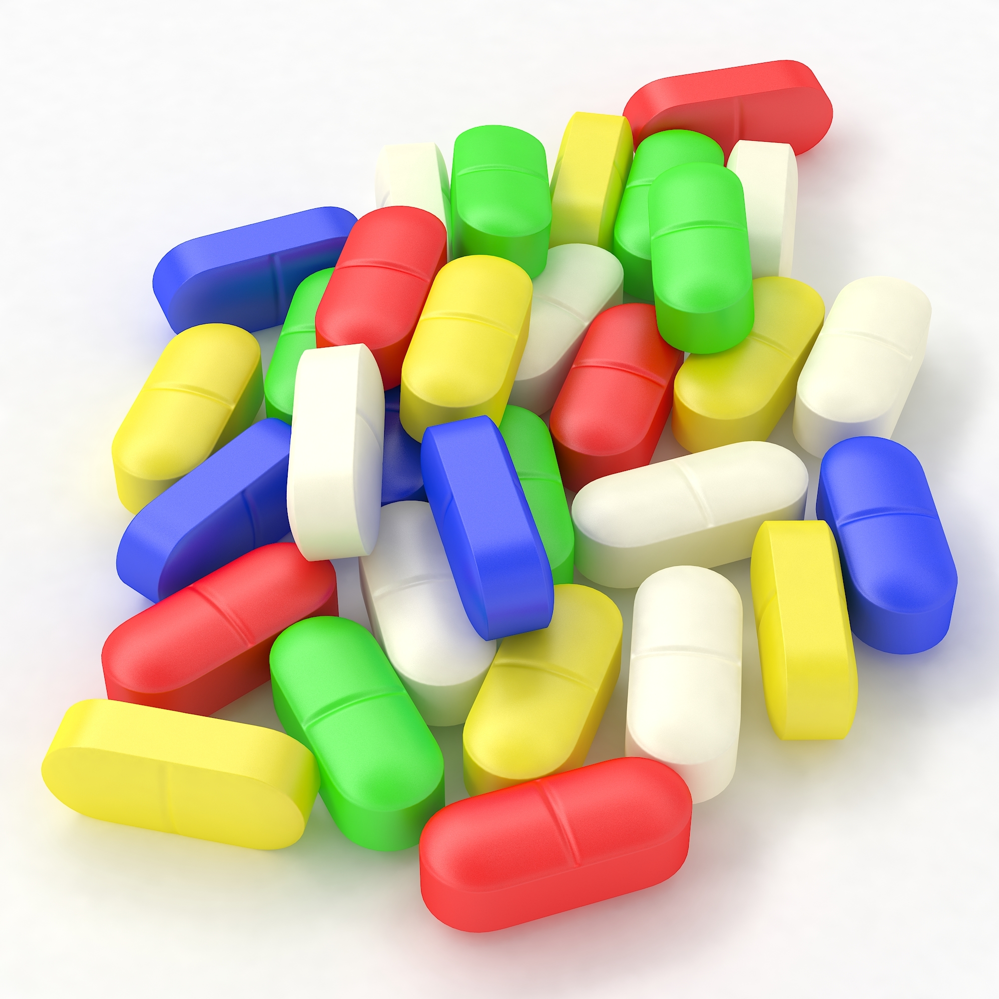 pills capsules 3d model