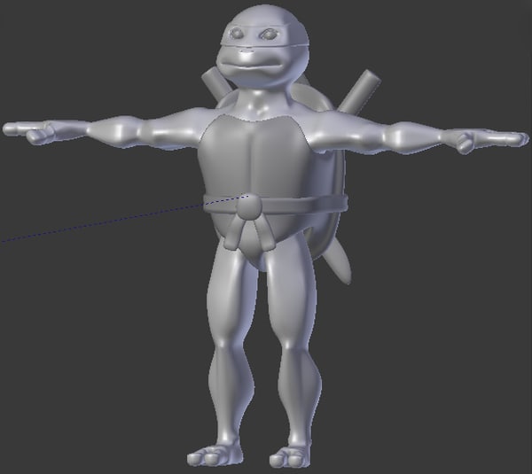 3d model teenage mutant ninja turtles