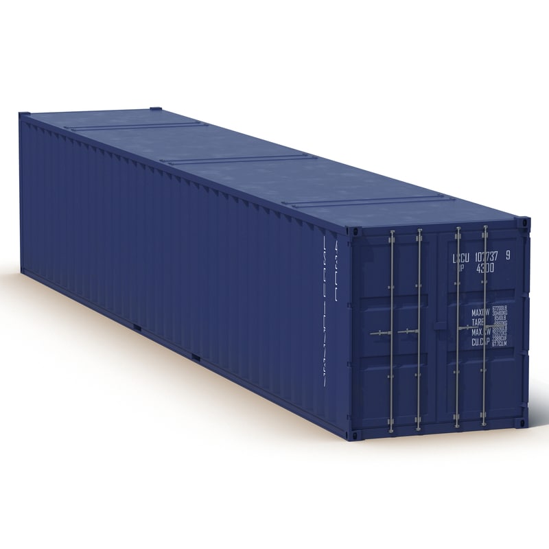 48 ft shipping iso container obj
